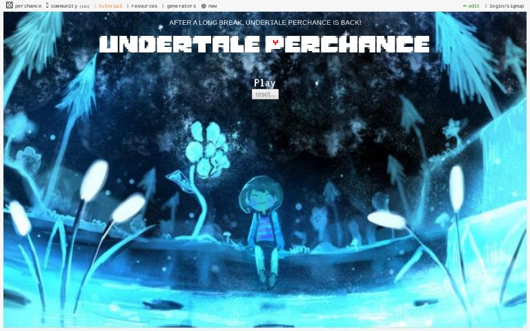 Undertale ― Perchance Generator