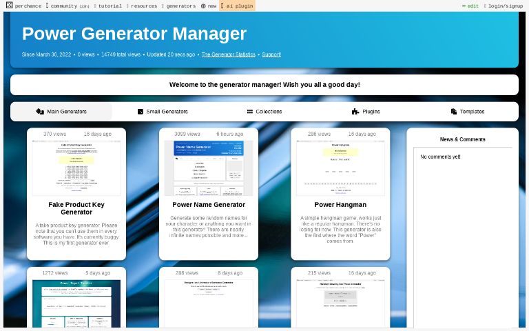 Power Generator Manager