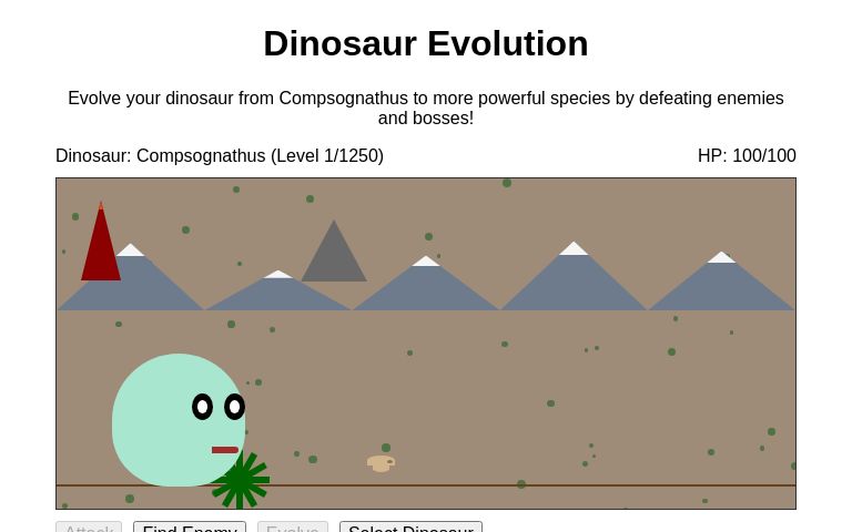 Dinosaur Evolution ― Perchance Generator