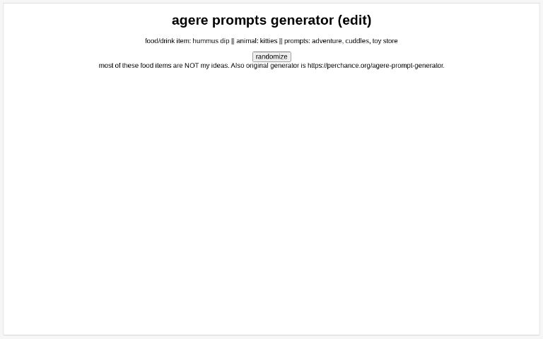 agere prompts generator (edit)