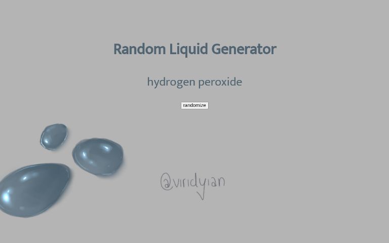 Random Liquid Generator