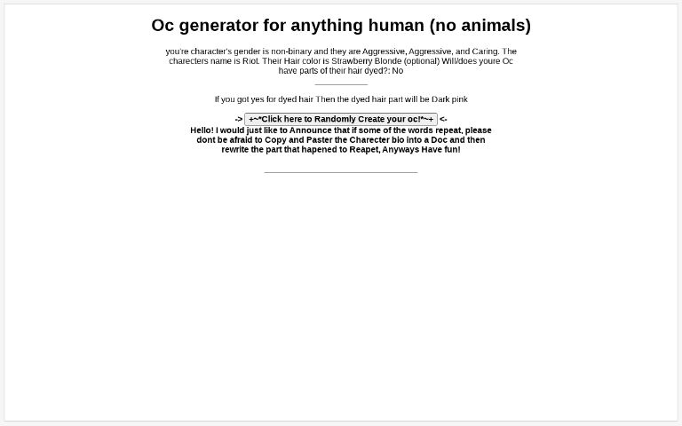 Recently Updated Generators