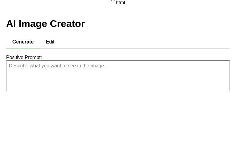 AI Image Creator ― Perchance Generator