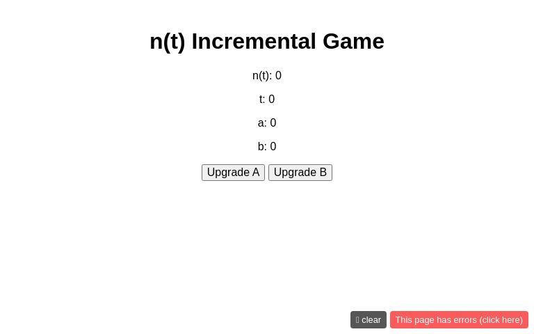 n(t) Incremental Game ― Perchance Generator