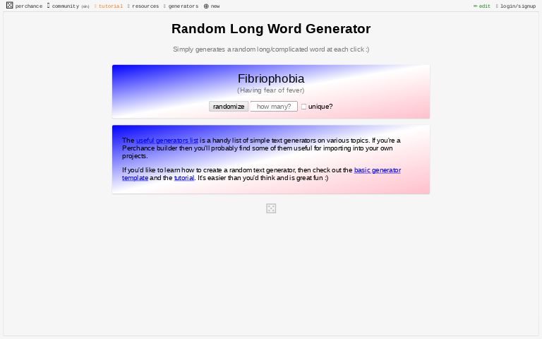 Random Long Word Generator