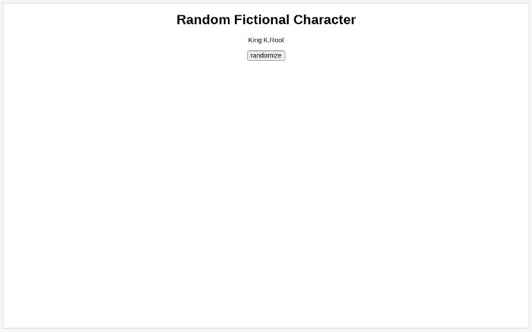 Random Fictional Character ― Perchance Generator