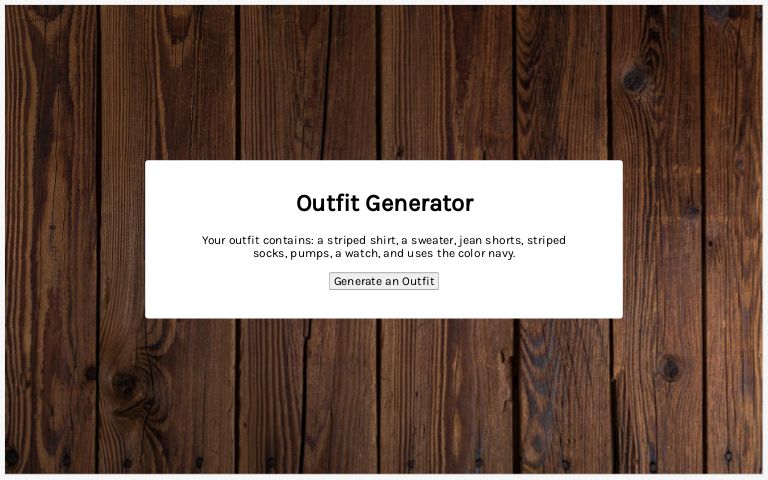 Outfit Generator