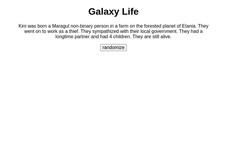 Galaxy Life ― Perchance Generator