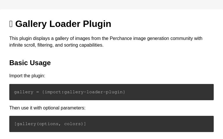 Gallery Loader Plugin