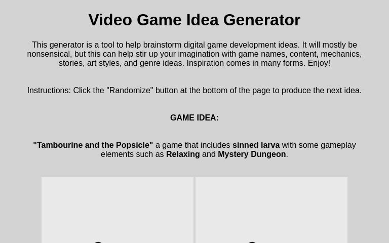 Digital Game Development AI Brainstorm Idea Generator