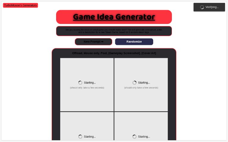 Game Idea Generator