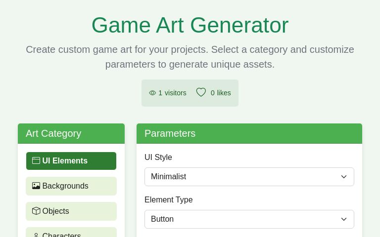Game Art Generator