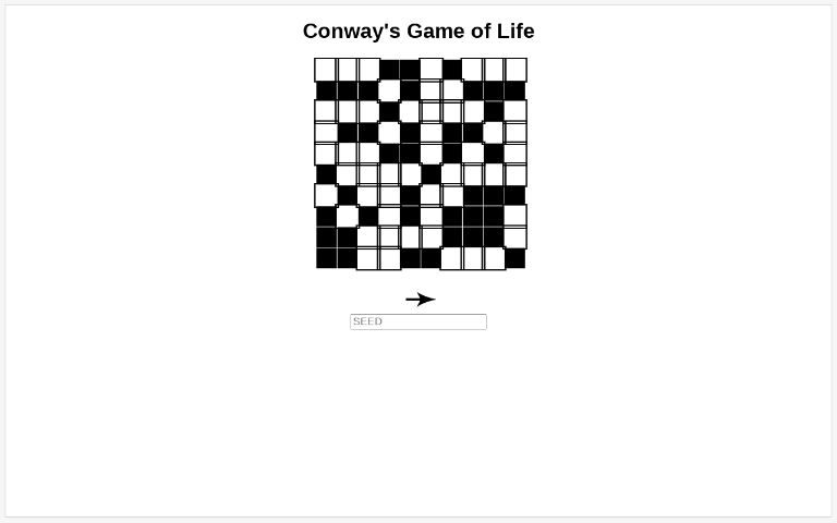 Conway's Game of Life ― Perchance Generator