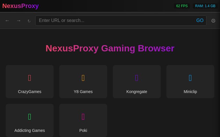 NexusProxy Gaming Browser ― Perchance Generator