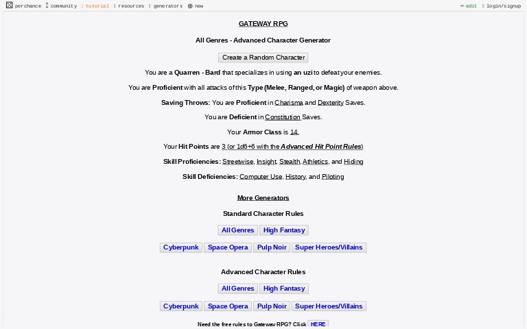 Gatewayrpgcharacter Adv ― Perchance Generator