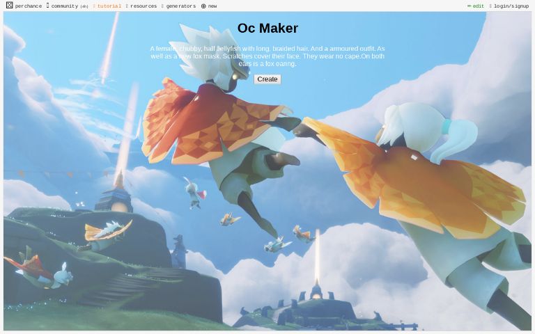 Oc Maker ― Perchance Generator