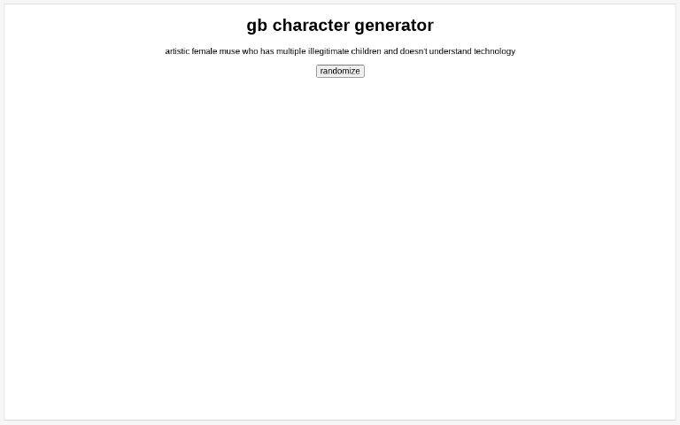 gb character generator