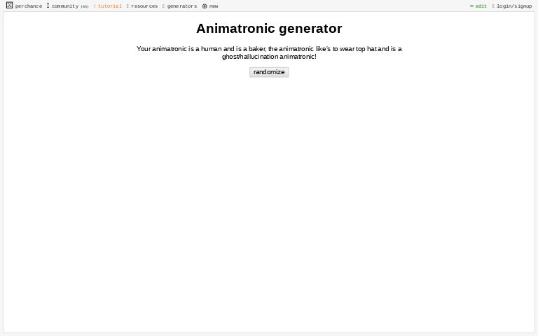Animatronic generator