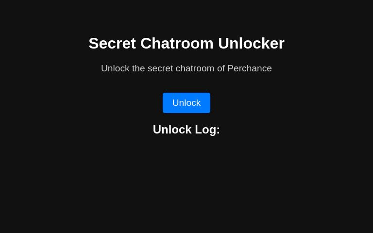 Secret Chatroom Unlocker ― Perchance Generator