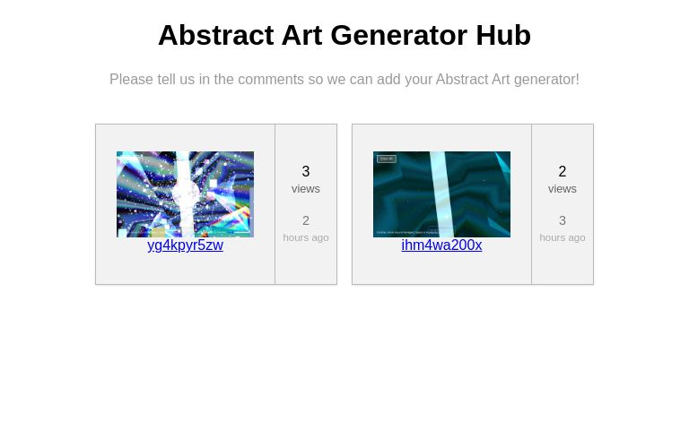 Abstract Art Generator Hub