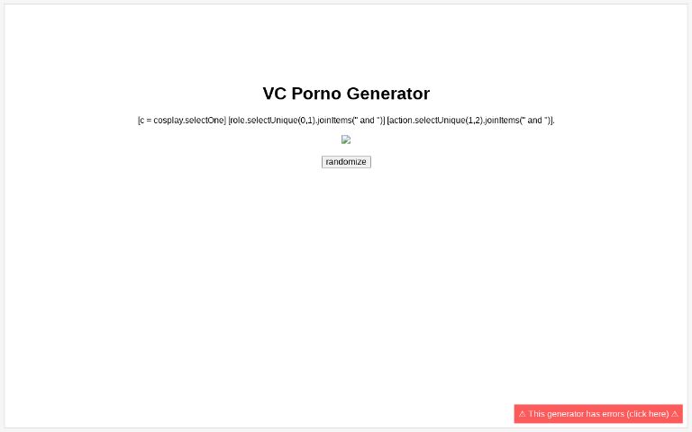 VC Porno Generator