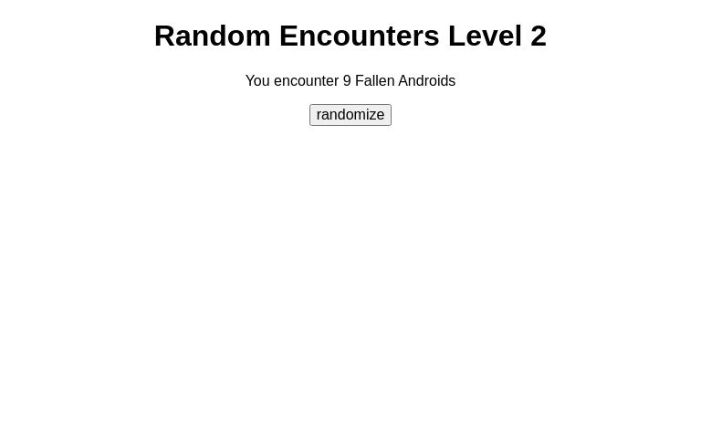 Random Encounters Level 2 ― Perchance Generator