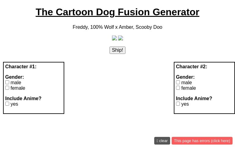 The Cartoon Dog Fusion Generator