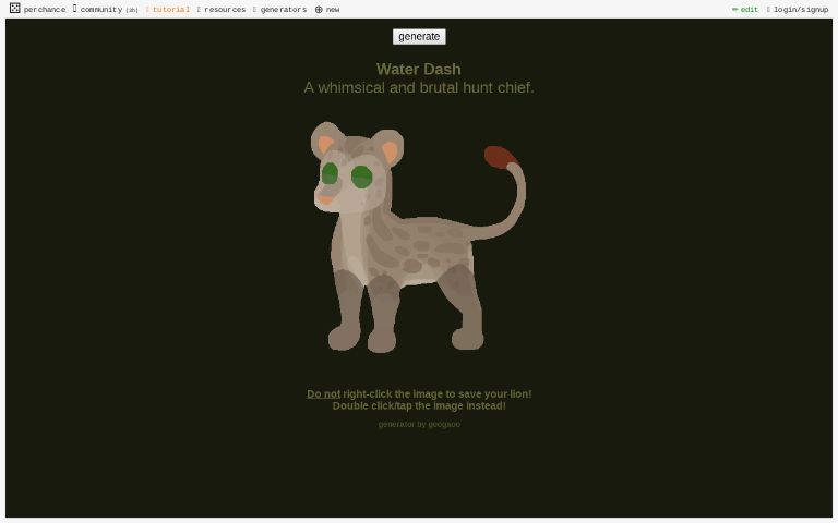 My Pride Oc Maker ― Perchance Generator