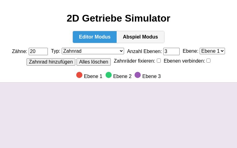 2D Getriebe Simulator ― Perchance Generator