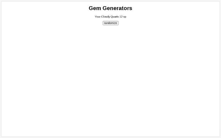 My First Gem Generators