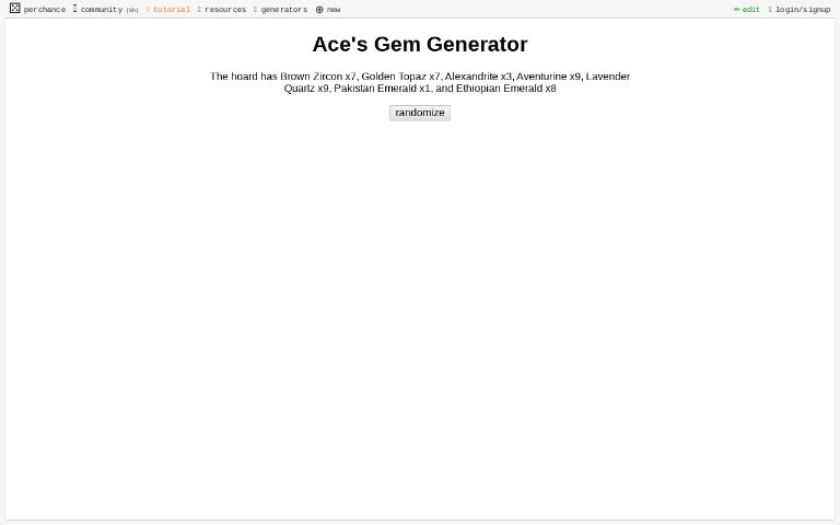 Ace's Gem Generator