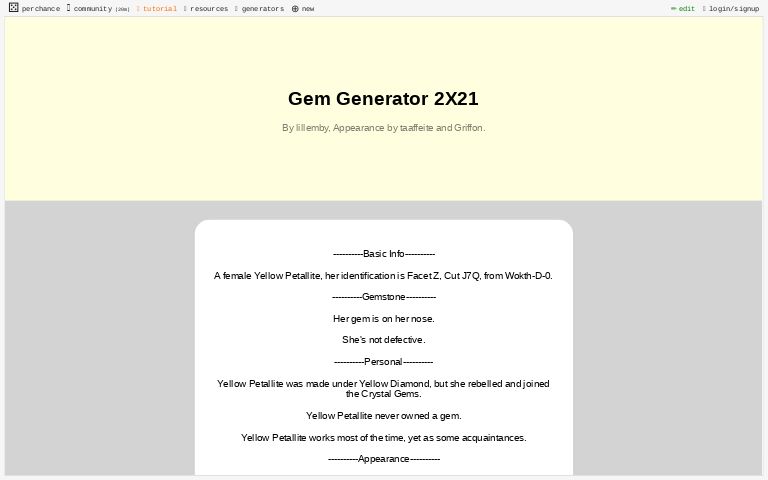 Gem Generator 2X21