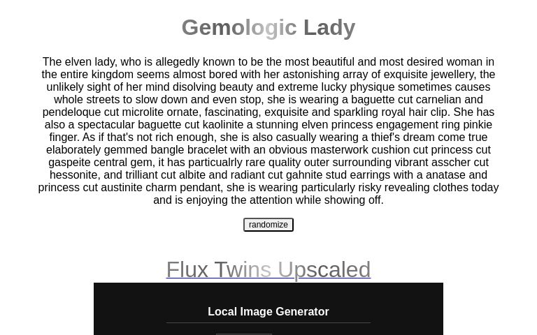 Gemologic Lady ― Perchance Generator