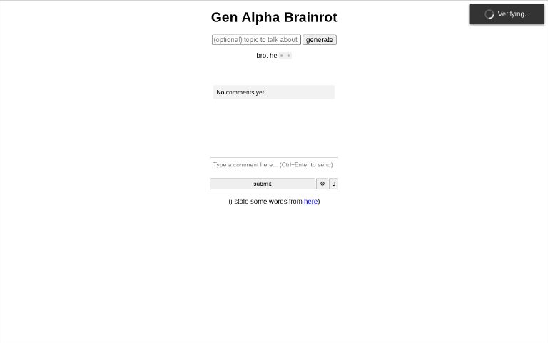Gen Alpha Brainrot