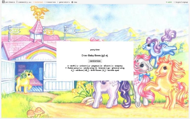Gen1 4 Mlp ― Perchance Generator