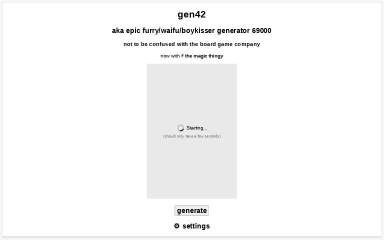 gen42 ― Perchance Generator