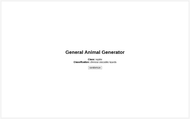 General Animal Generator
