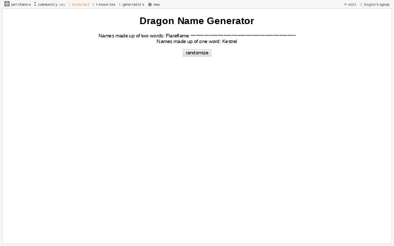 Dragon Name Generator