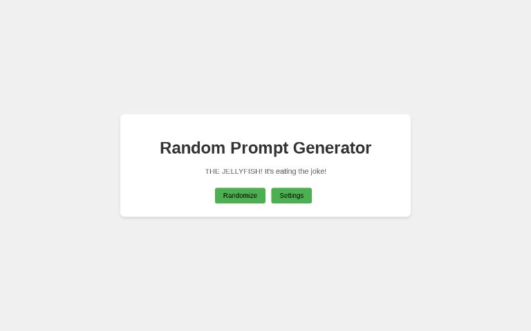 Random Prompt Generator