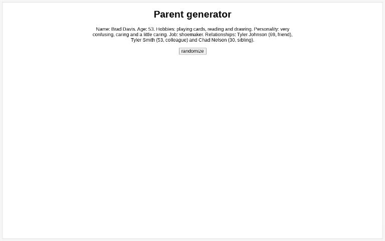 Parent generator
