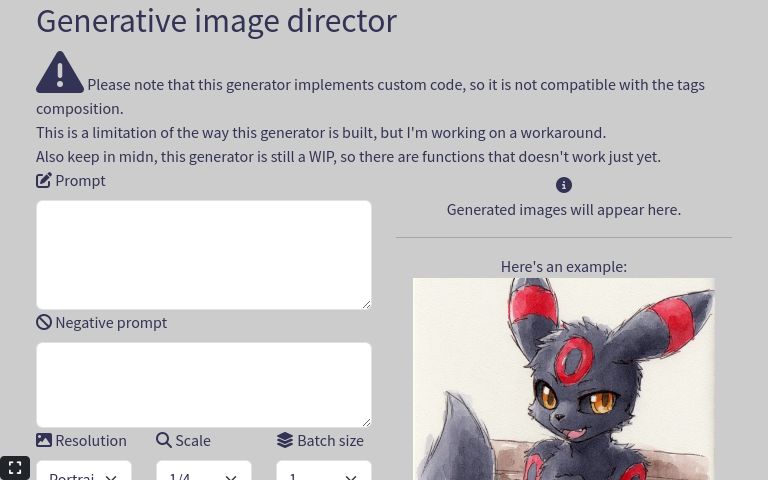 Generative image director