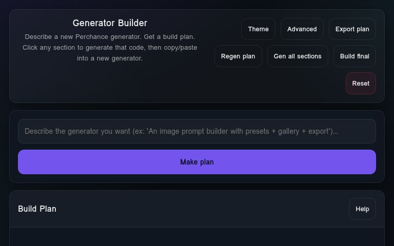 Minimal ― Perchance Generator