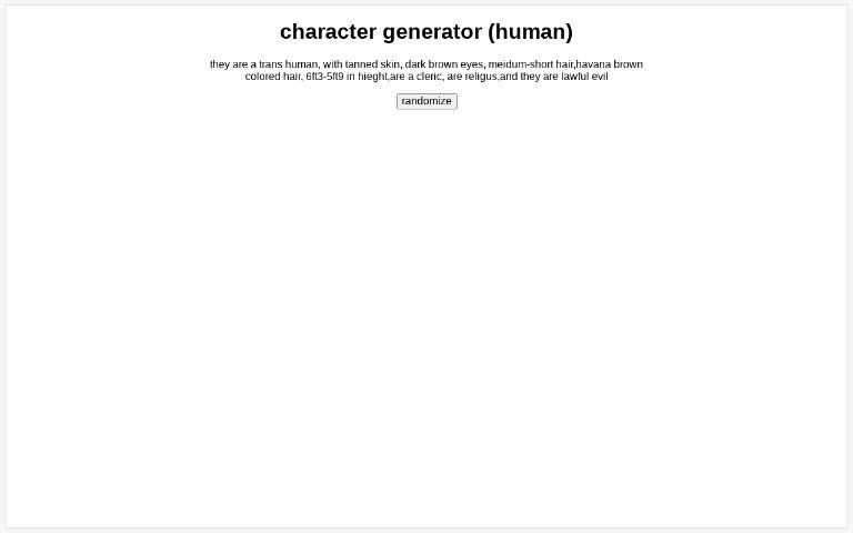 character generator (human)