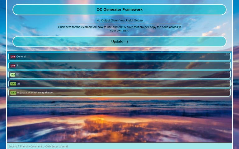 Oc Generator Framework