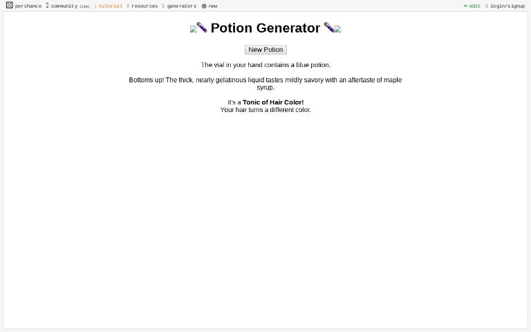 Potion Generator