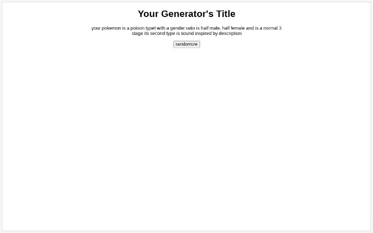 Generatorfakemonawesome