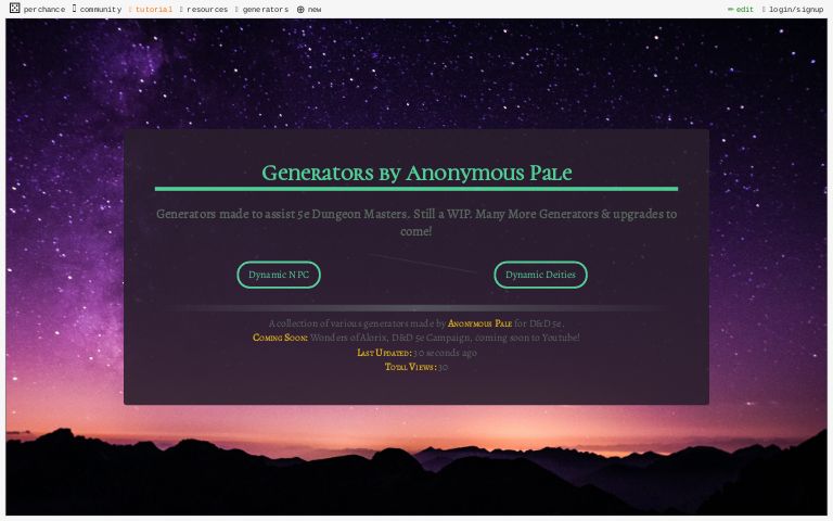 Generators by Anonymous Pale
