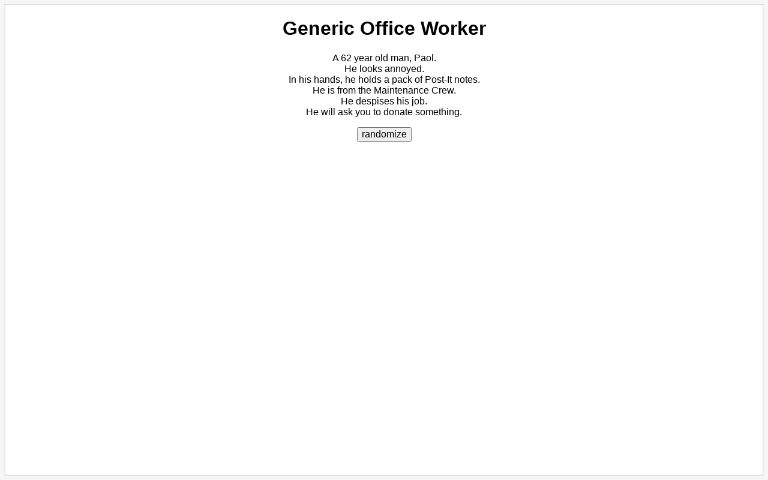 Generic Office Worker