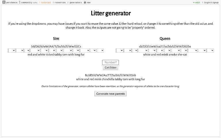 Litter generator