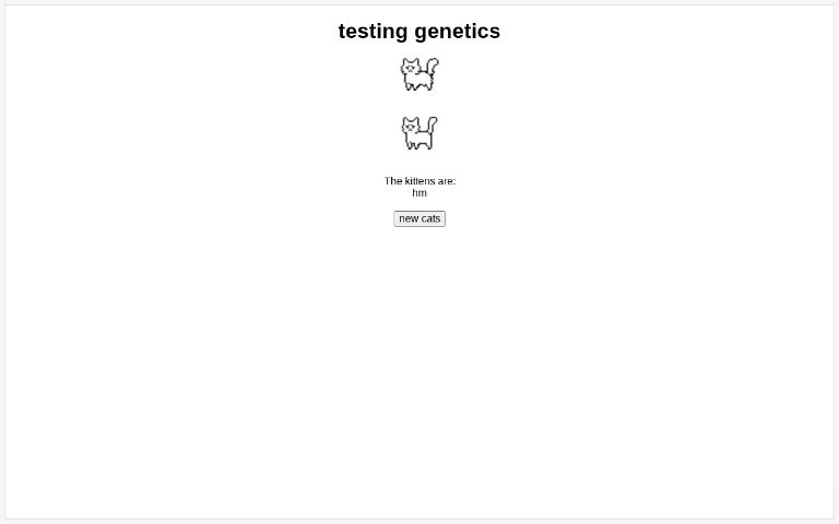 testing genetics ― Perchance Generator